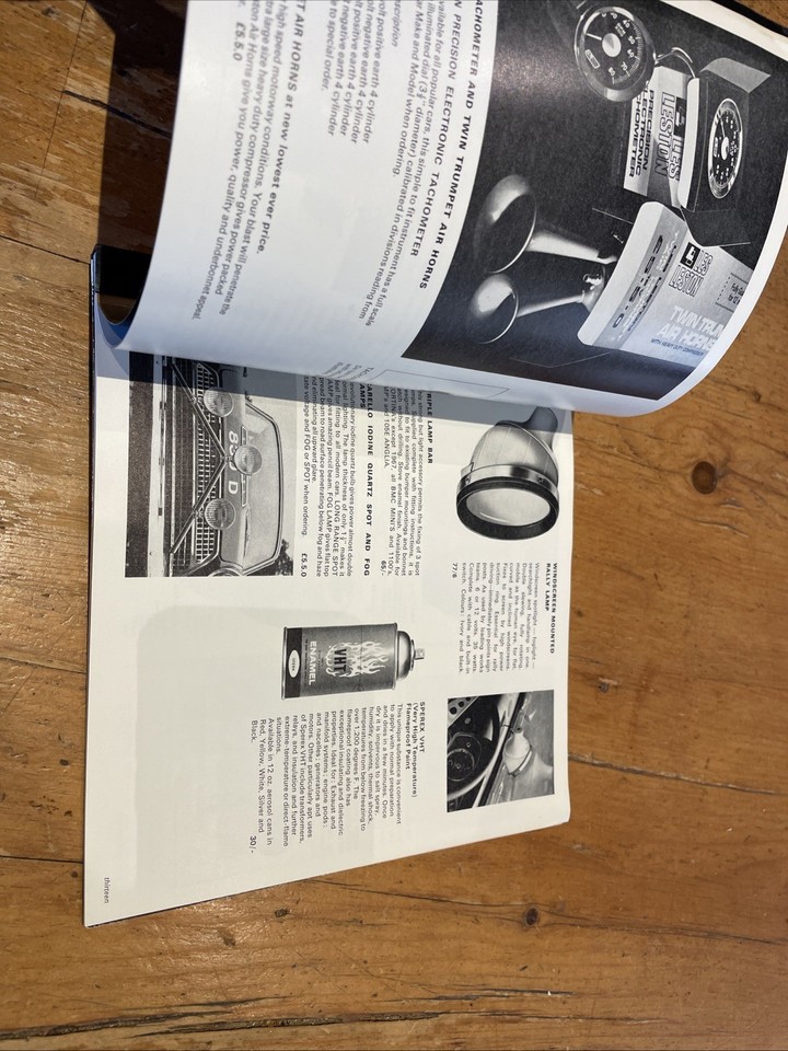 Vintage 1968 Les Leston Catalogue Brochure Motor Racing Car Goodwood ...