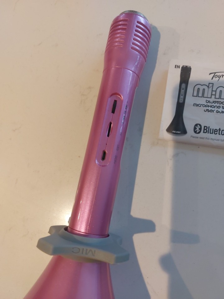 Mi-Mic Pink Bluetooth Karaoke Microphone | eBay UK