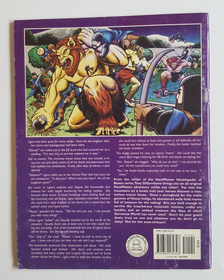 SLAUGHTERHOUSE INDIGO K1 HACKMASTER FOURTH EDITION ADVENTURE MODULE KENZER 2002 | eBay