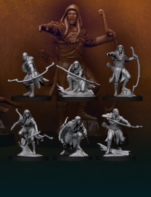 Forest Scout Elf 28mm miniatures dnd fantasy miniatures dungeons and ...