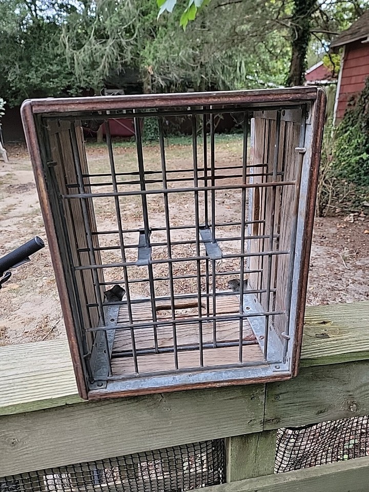 Dellwood Milk Box Wooden Crate Steel Banded Edge Vintage | eBay