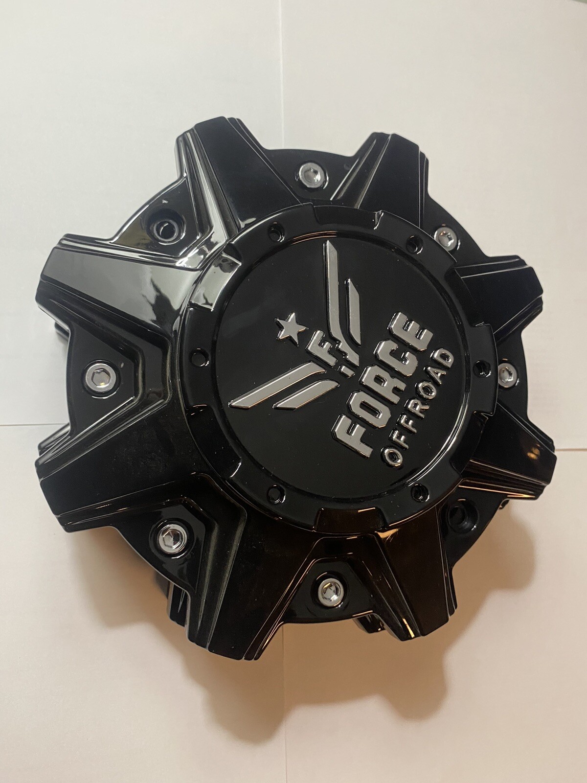 Force Offroad Wheels C-a13 Gloss Black 8.5" Diameter Wheel Center Caps ...