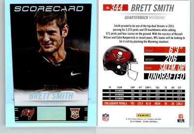 Brett Smith 2014 Hot Rookies Scorecard #344 /99 Buccaneers RC Rookie | eBay