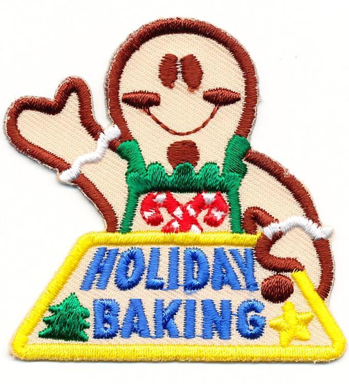 Girl Boy Cub Christmas HOLIDAY BAKING cooking Patches Crest Badges ...