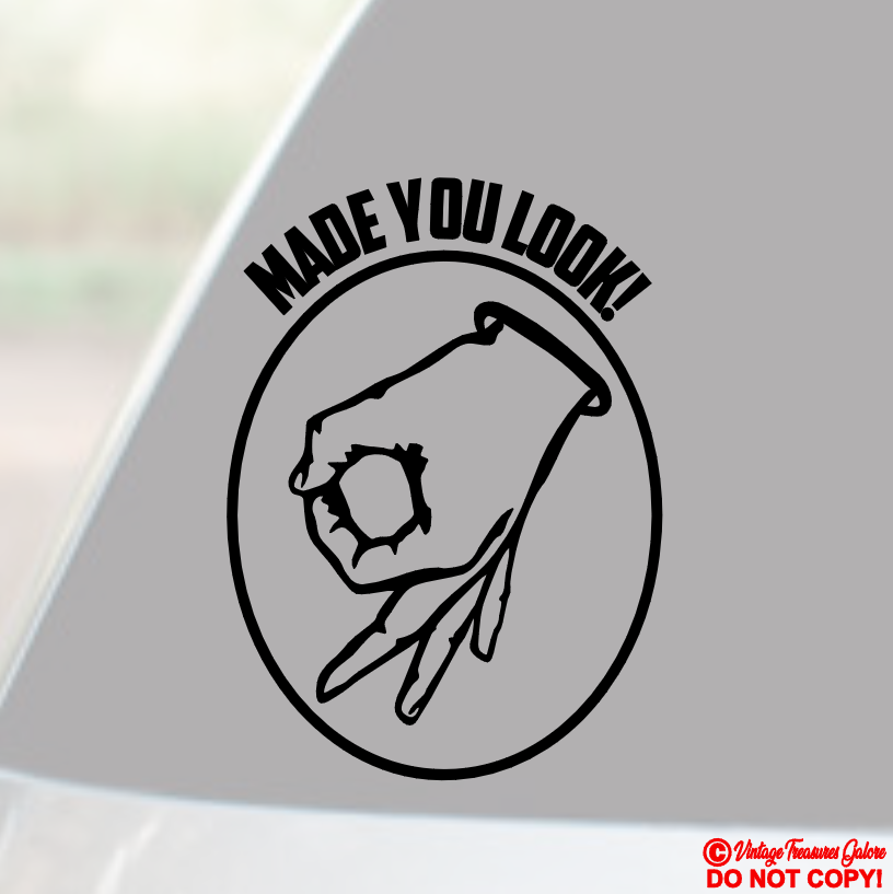 CIRCLE PUNCH GAME Vinyl Decal Sticker Car Window Wall Bumper Funny MADE ...