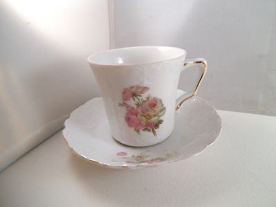 Vintage Winrose Collection USA Teacup Tea Cup & Saucer Pink Roses | eBay