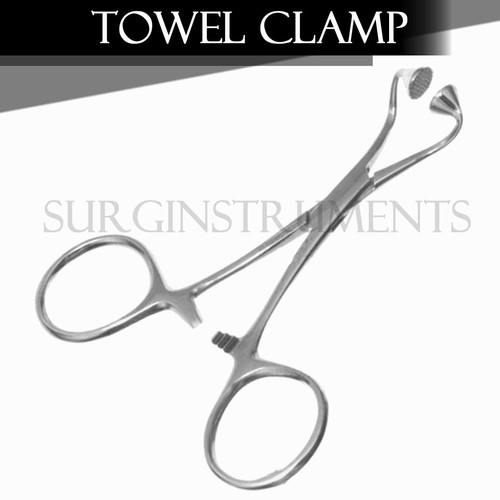 3 Pcs Hoff Towel Clamp Forceps 5.25" Surgical Instruments German Grade ...