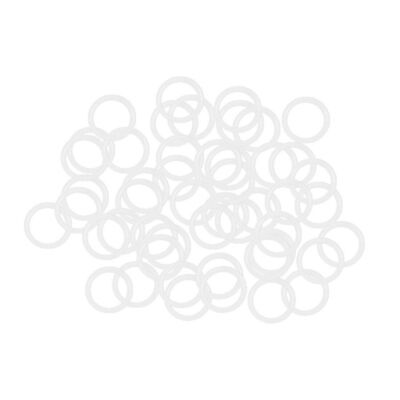 Silicone O-Rings 20mm OD, 15.2mm ID, 2.4mm Width, Seal Gasket White ...