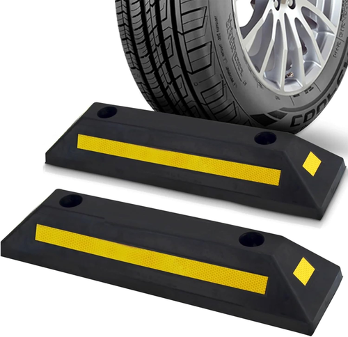 Heavy Duty Vehicle Wheel Stop Rubber Parking Tire Block for Cars ...