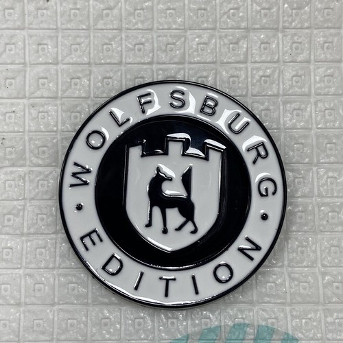 Black White Metal Wolfsburg Edition Car Trunk Fender Emblem Badge Decal ...