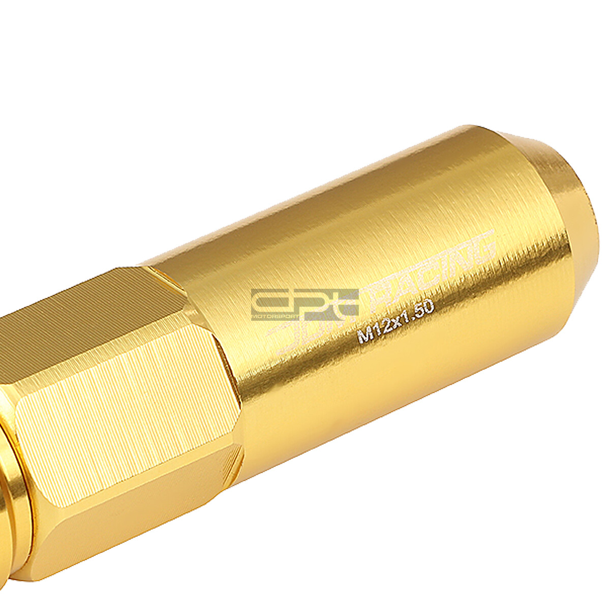 20 PCS M12X1.5 107MM TALL 25MM OD GOLD ALUMINUM JDM SPIKED CAP LUG NUTS ...
