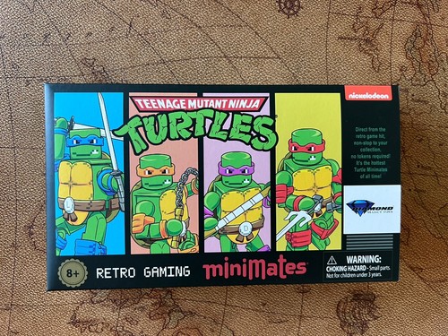 SDCC 2024 Teenage Mutant Ninja Turtles Retro Video Game Minimates Box ...