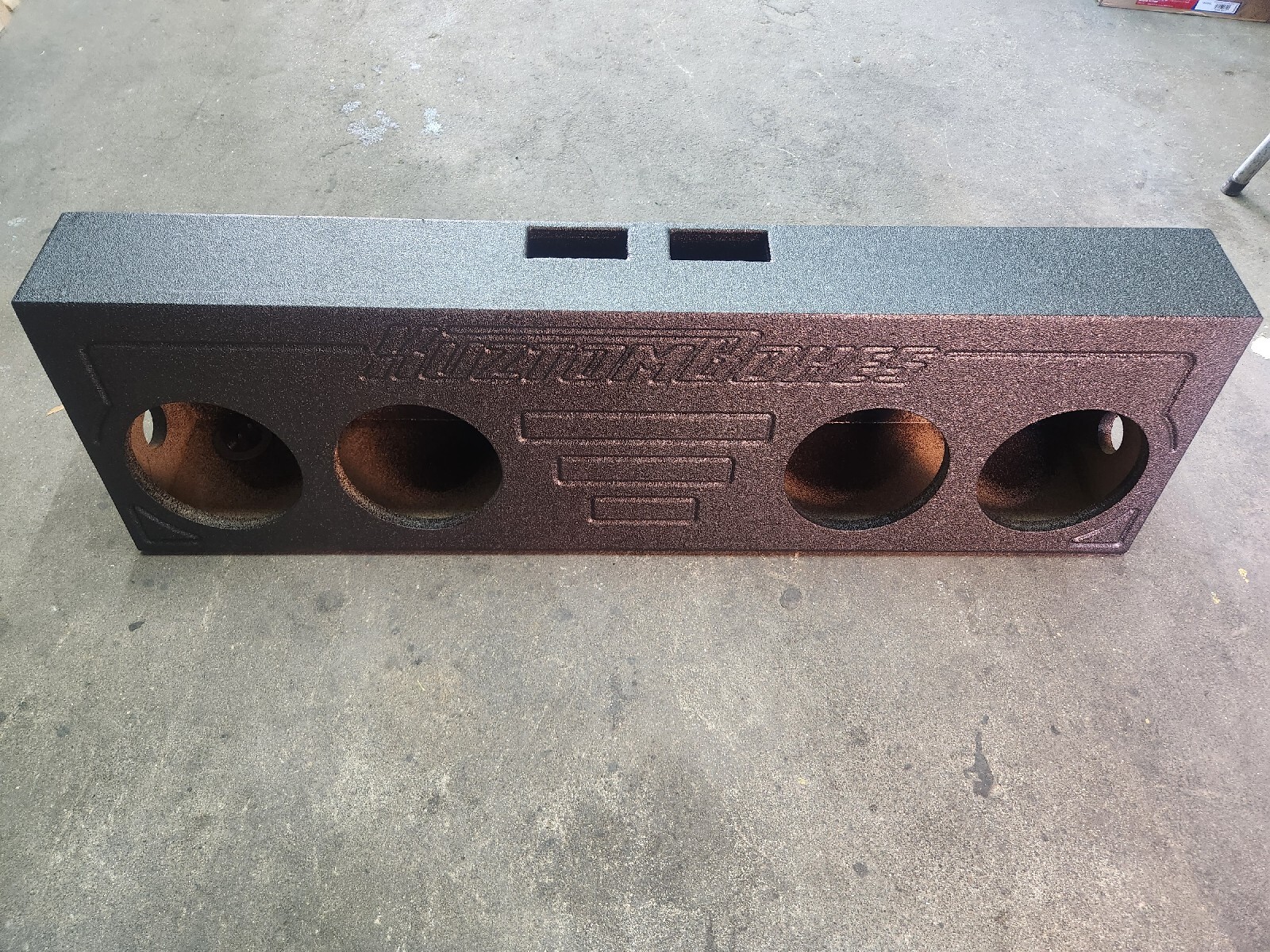 Universal Single cab Truck Subwoofer enclosure box Quad 8" Ported Ford ...