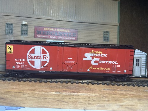 NICE HO Athearn SANTA FE SUPER SHOCK CONTROL 50' Plug-Door Boxcar #5642 ...