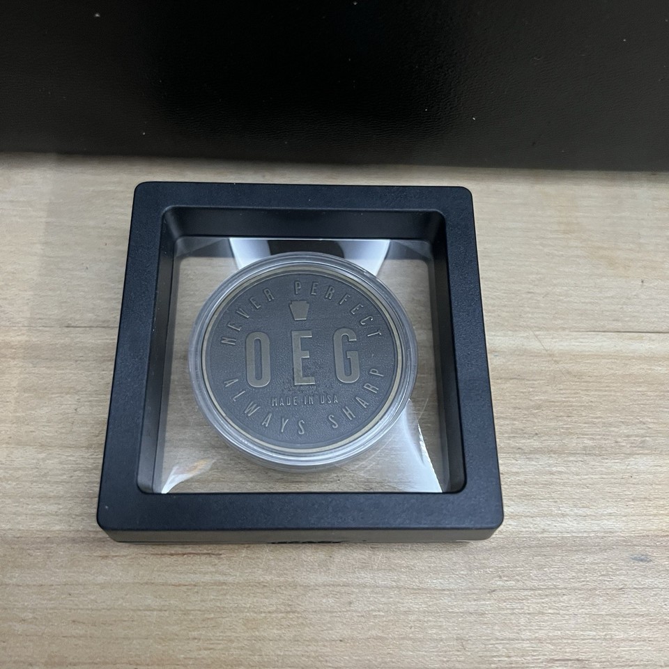 OEG EDC Brass Ghost Gang Challenge Coin - Never Perfect, Always Sharp ...
