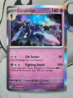 Ceruledge Holo English Pokemon TCG BKCD296 | eBay