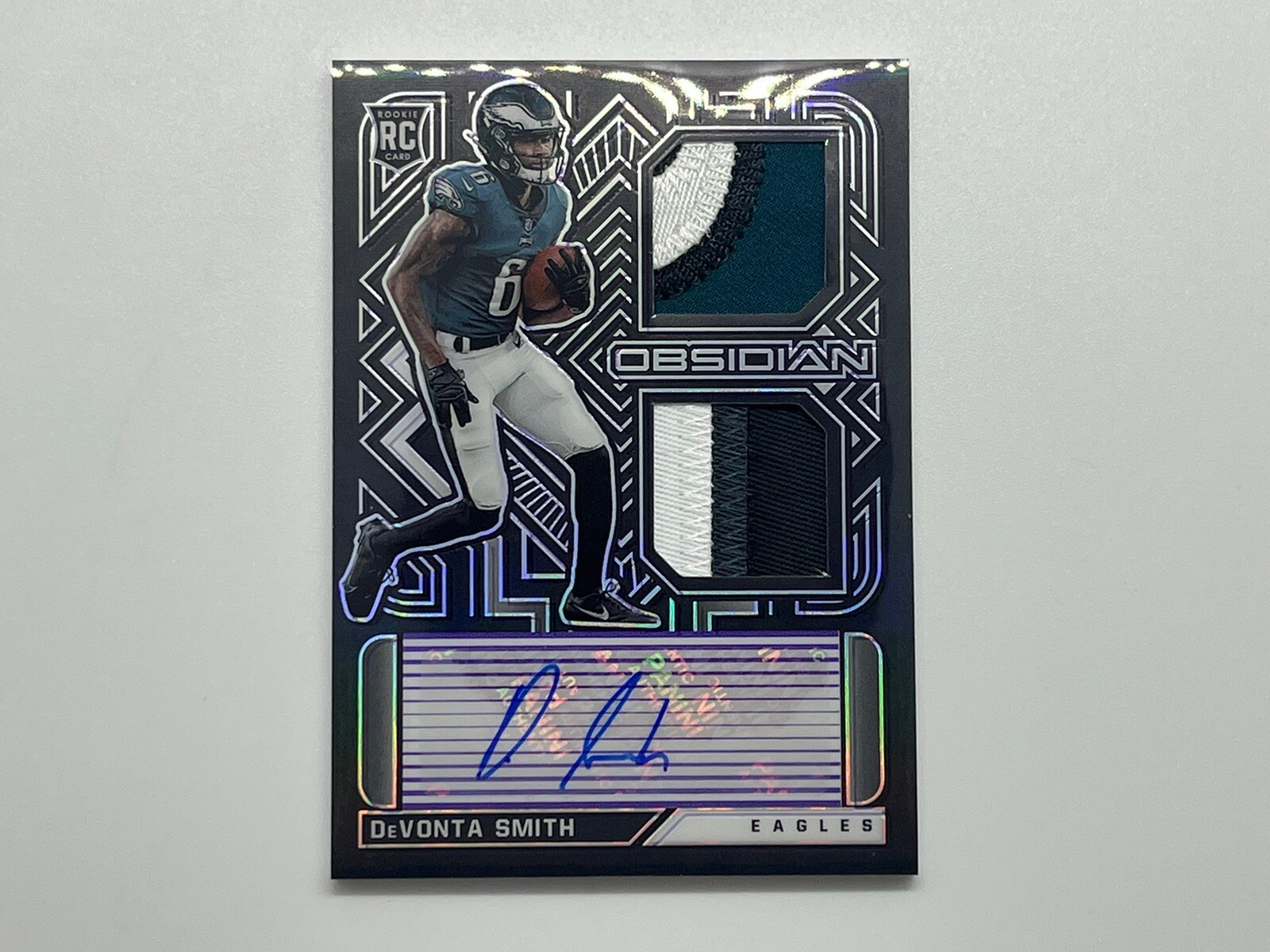 2021 Panini Obsidian DeVonta Smith RPA Rookie Jersey Auto 6/40 Jersey ...