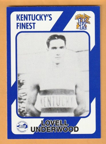 Lovell Underwood Kentucky Wildcats 1989 card #254 Lexington KY | eBay