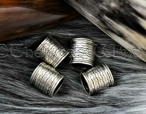 Viking Beads 2 PCS Celtic Knot Beard Ring Hair Dreadlock Dwarven Norse ...