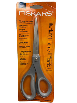 fiskars titanium non-stick scissors 8 inch | eBay