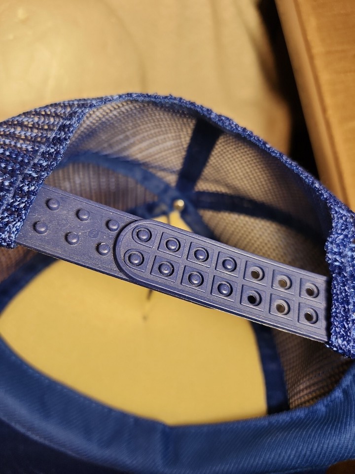 VTG Tom Raper RVS Truckers Hat Cap Blue Snapback Mesh Rope White Spell ...