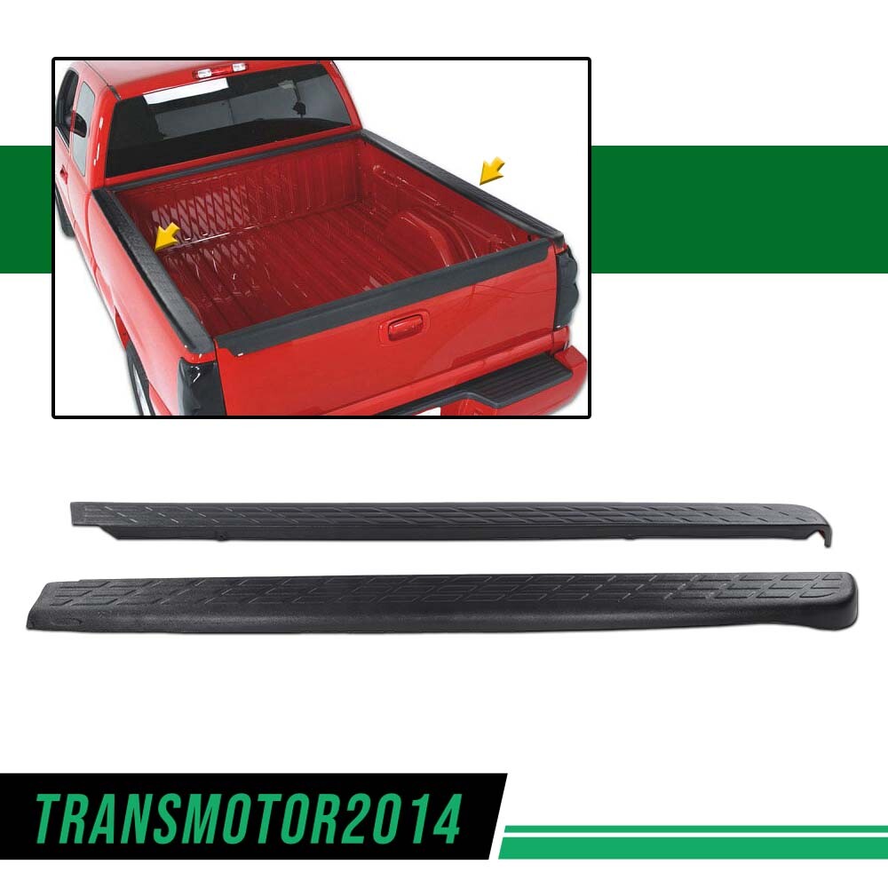 Fit For 2007-2013 Chevy Silverado 5'8" Bed Truck Molding Rail Cover Bed ...