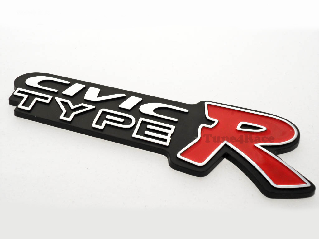 Civic type r emblem logo badge Sticker decal JDM For Honda New ABS ...