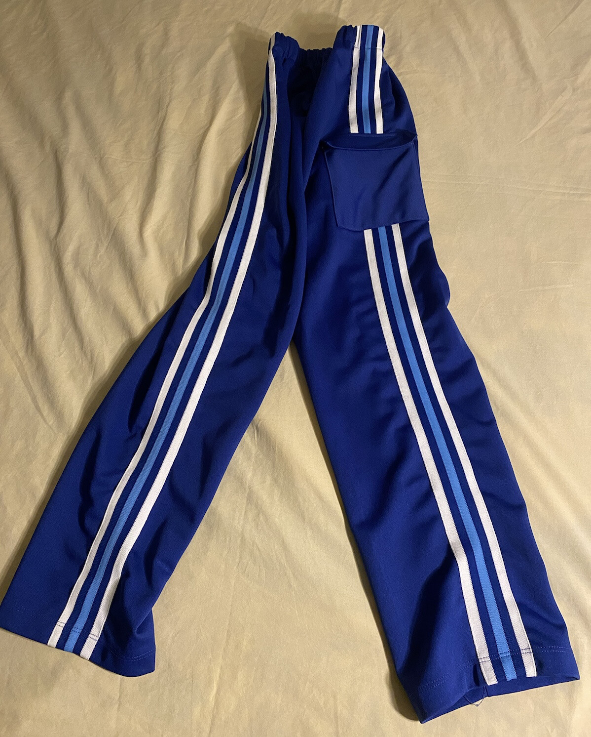 Pep Threads Blue & White Stripped Pants Size Small Cu… - Gem