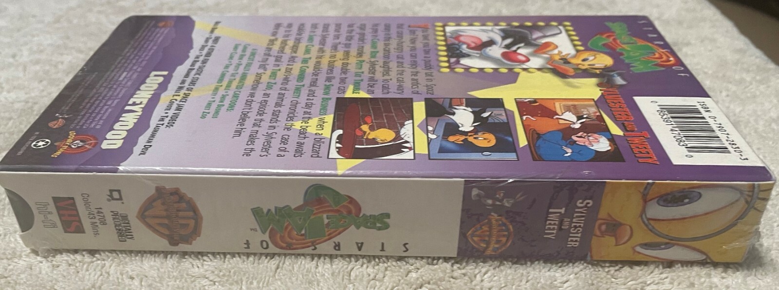 STARS OF SPACE JAM - SYLVESTER - TWEETY - (VHS 1996) COLLECTABLE ...