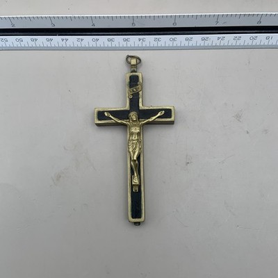 Germany Blessed Relic Crucifix Pendant Antique Reliquary Catholic Cross ...