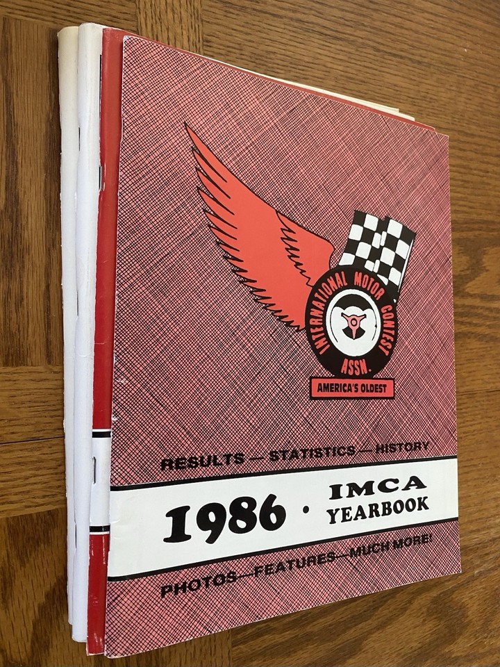 1986 & 1988-90 IMCA Auto Racing Yearbooks | eBay