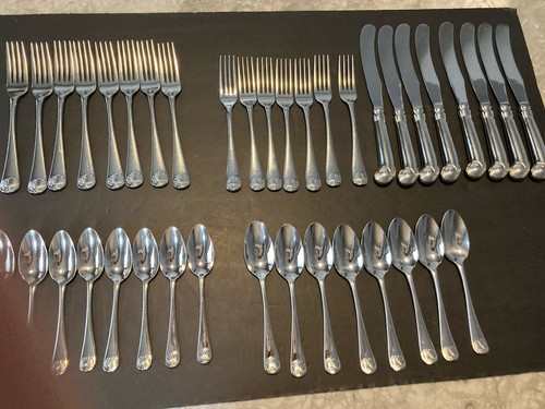 Kirk Stieff Williamsburg Royal Shell Pattern Service for 8 (-1 ...