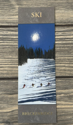 Vintage Impact Ski Breckenridge Bookmark Colorado Powder | eBay