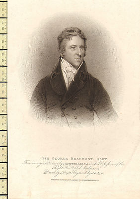 1812 GEORGIAN DATED PRINT ~ SIR GEORGE BEAUMONT BART. | eBay UK