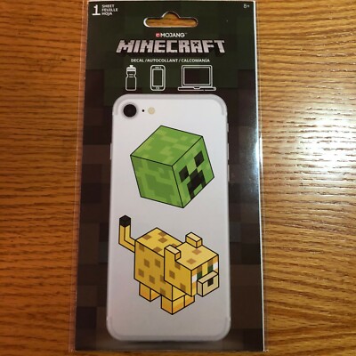 Decal Sticker Minecraft 1 Sheet | eBay