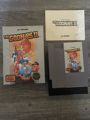 Goonies II Nintendo NES Complete in box Rare CIB Good Shape | eBay