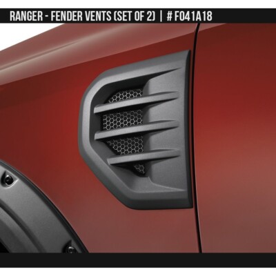 Fits 24-25 Ford Ranger Air Design Functional Replacement Fender Vents ...