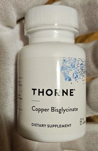 Thorne Copper Bisglycinate Well-Absorbed Trace Mineral Supplement 60 ...
