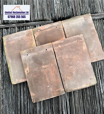 NEW Sandtoft Goxhill Handmade Clay Plain Roof Tile - Autumn Brown (SP ...