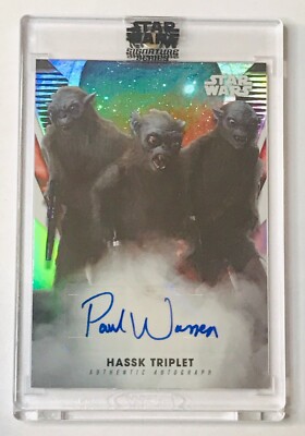 2023 Star Wars Signatures Auto Paul Warren as Hassk Triplet | eBay
