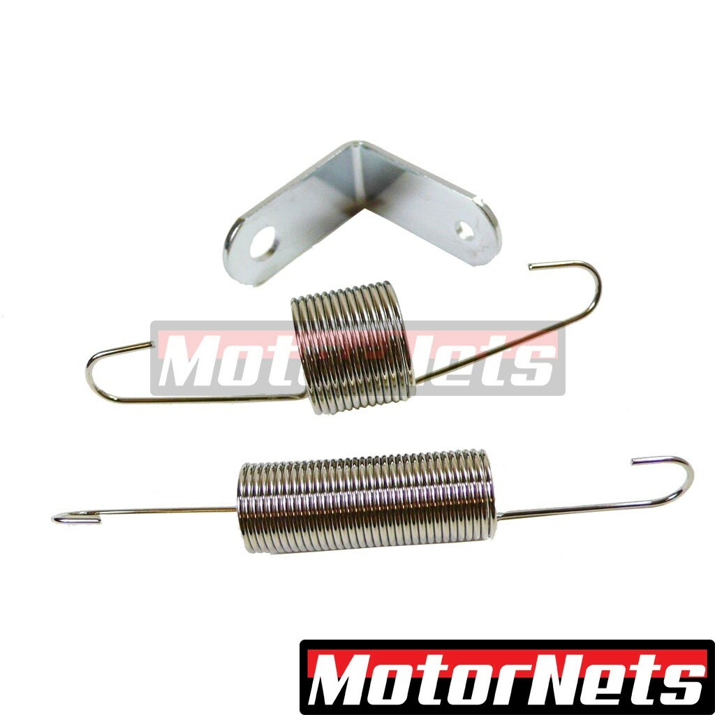 Chrome Throttle Return Spring Bracket & Dual Springs SBC BBC Chevy Ford ...