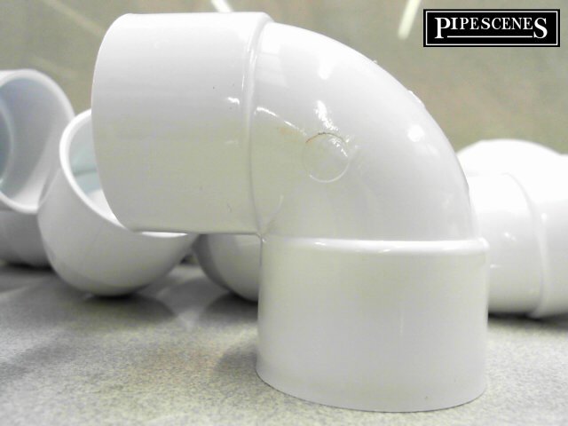 Waste Pipe Fittings Elbows for 40mm 43mm x 10 for Solvent Weld Waste ...