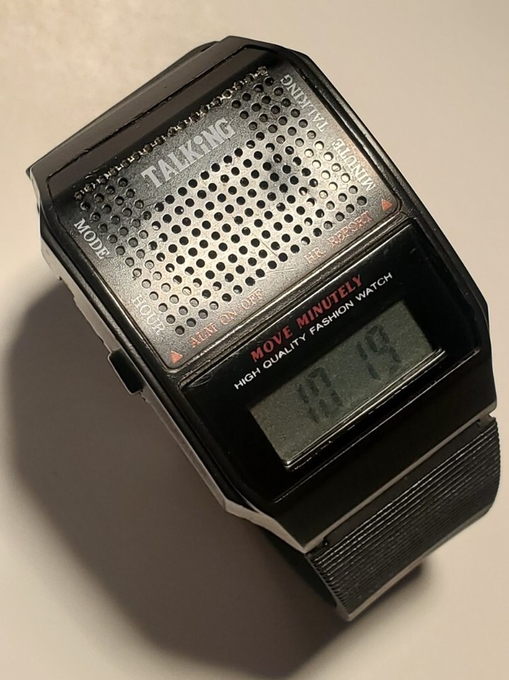 Ultmost Talking Wrist Watch with Alarm Stainless Steel Back | eBay