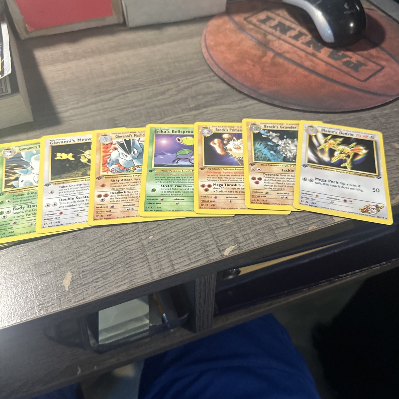 POKEMON GYM CHALLENGE 1ST EDITION 62 CARD LOT LT SURGE'S PIKACHU BLAINE ...