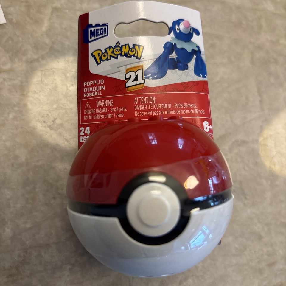 MEGA Pokeball Building Sets (4) Popplio, Litleo, Rowlet, Pancham see ...