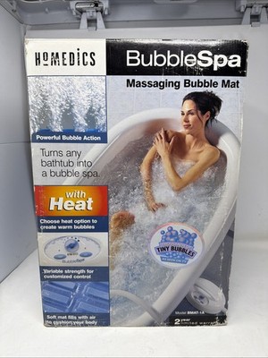 New HOMEDICS Bubble Spa Massage Mat w/ Heat Bath Tub Massager Bathtub ...