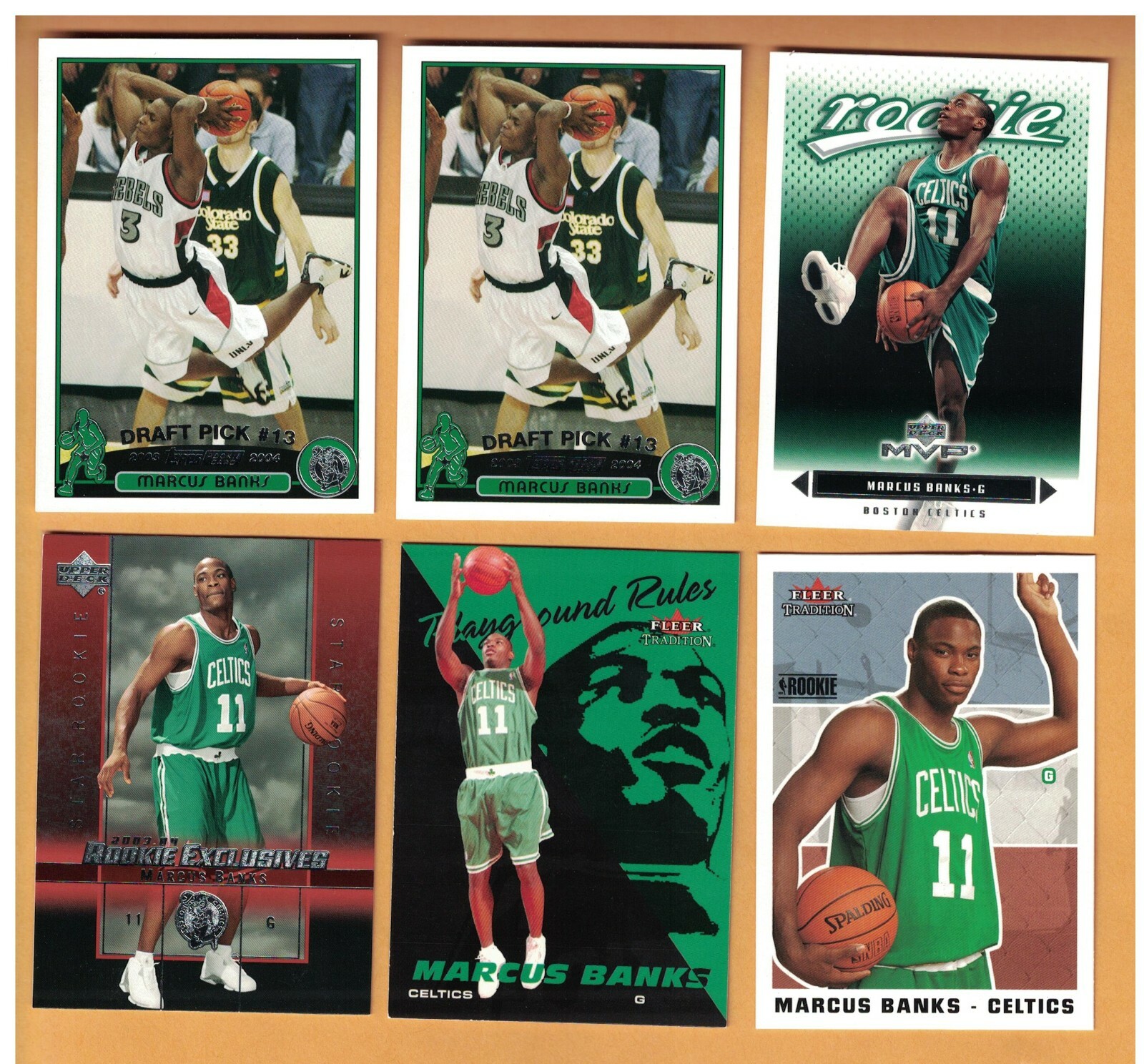 MARCUS BANKS 2003-04 SPx Rookie Jersey Autographed card Boston Celtics ...