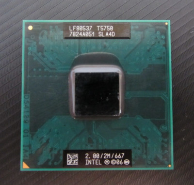 SLA4D GENUINE ORIGINAL INTEL CORE 2 DUO T5750 LAPTOP CPU 2GHz SOCKET P ...