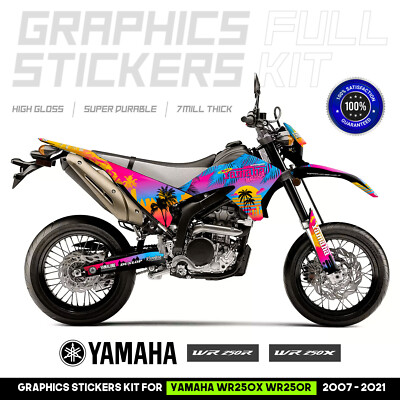 YAMAHA WR250X WR250R Graphics Decal Stickers Full Kit All Years (2008 ...