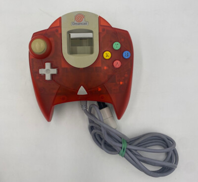 Controller Clear Red Sega HKT-7700 for Dreamcast Console Video Game ...